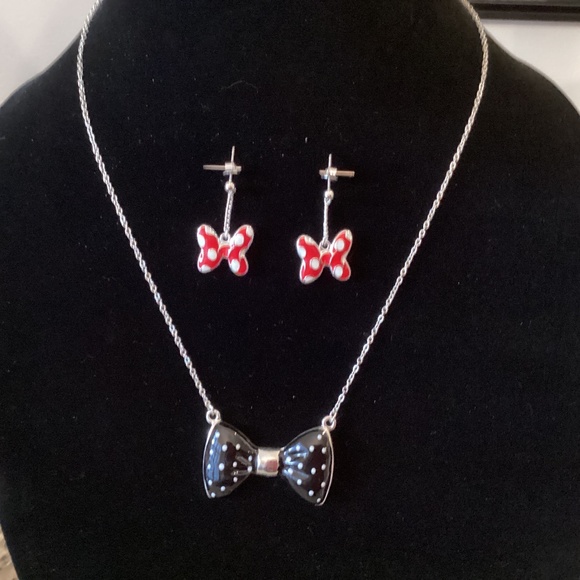 Disney design | Jewelry | Disney Minnie Mouse Bow Tie Jewelry | Poshmark